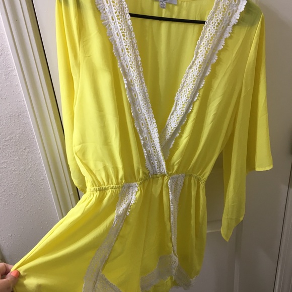 Papaya | Other | Yellow Swim Suit Cover Up | Poshmark